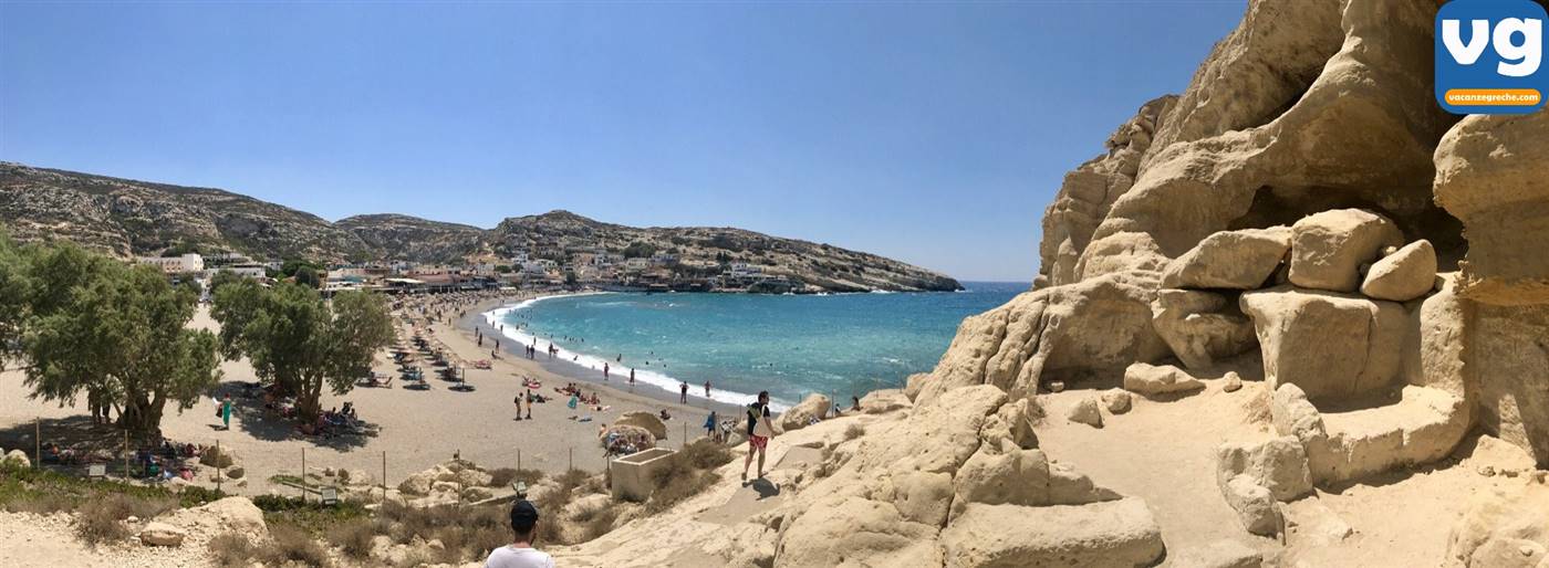 Spiaggia di Matala (Creta) - VacanzeGreche